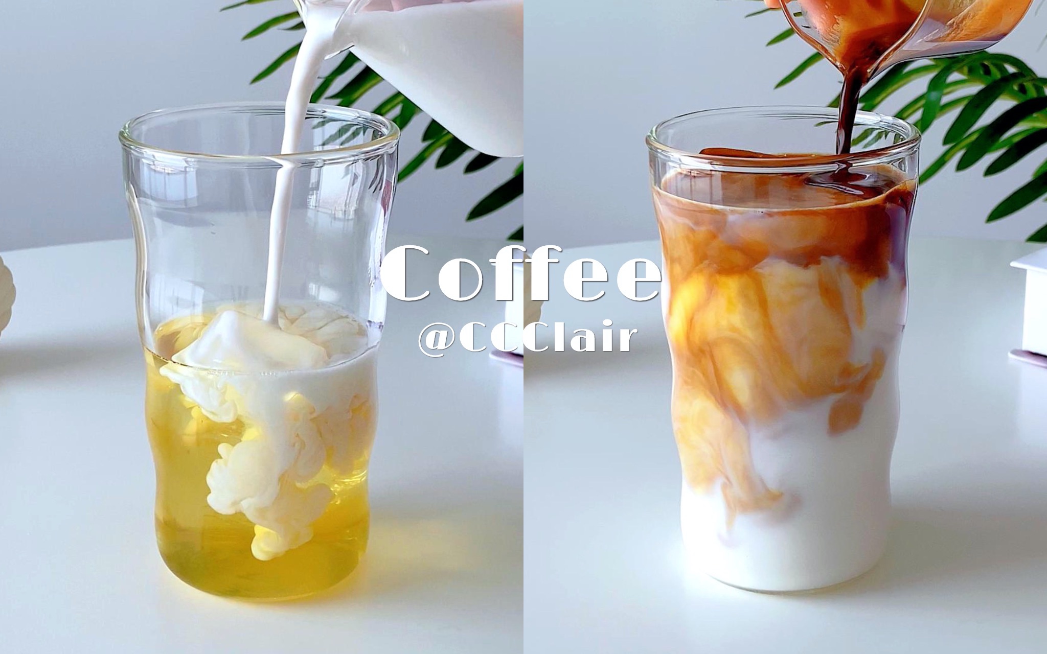 巨好喝ߤ�海盐茉莉.冰椰拿铁☕️白月光咖啡