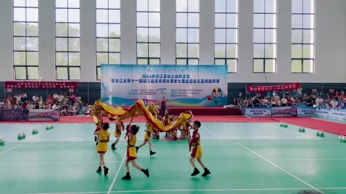 今年浙江省幼儿篮球表演大赛篮球自编操一等奖,卷毛哥哥出品