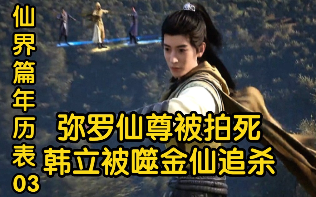 韩立看到弥罗仙尊被一巴掌拍死!他被噬金仙追杀十余年!(凡人修仙传)