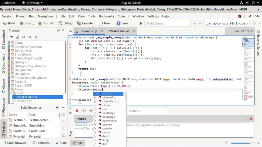OpenCV中remap函数的插值之一(最近邻插值)(0-14分钟)