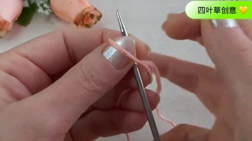 简单不失漂亮的桂花针编织教程,新手入门必学款