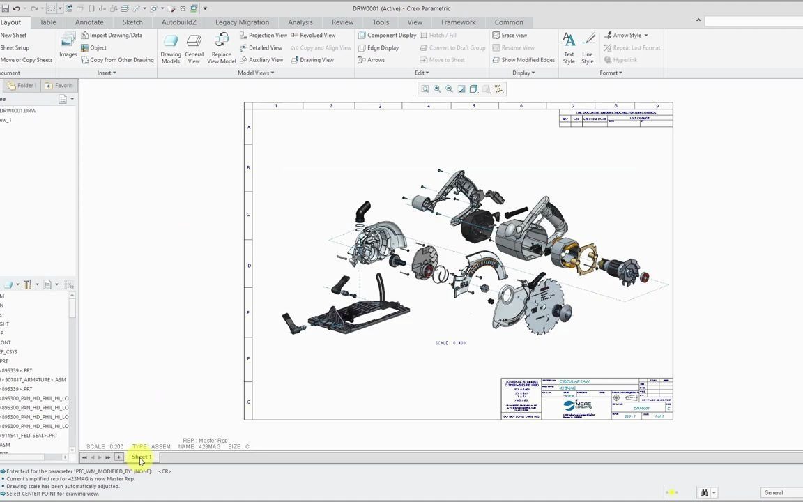 Creo BOM规格书制作 自动导出 Creo Parametric - Drawing Bills of ...