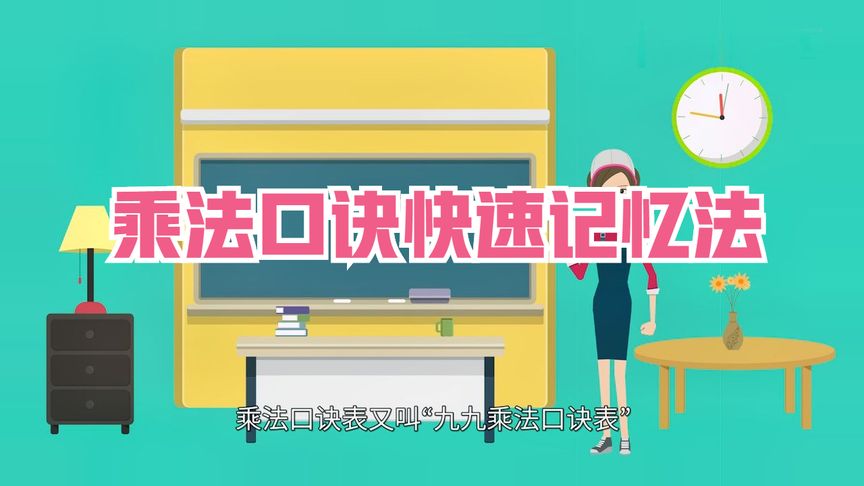 乘法口诀快速记忆法