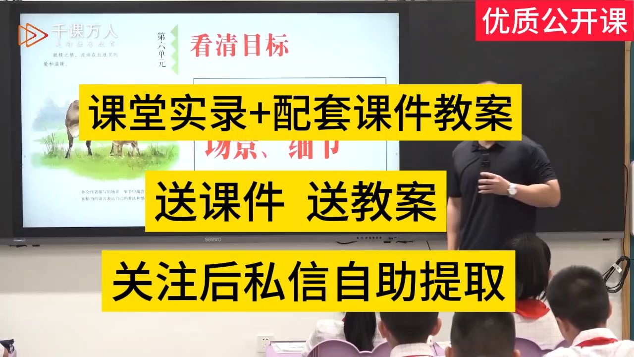 《父爱之舟》公开课优质课 新课标教学实录 小学语文三下比赛课(含...