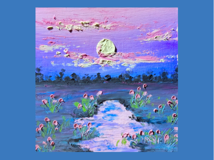 油画棒教程|浪漫风景