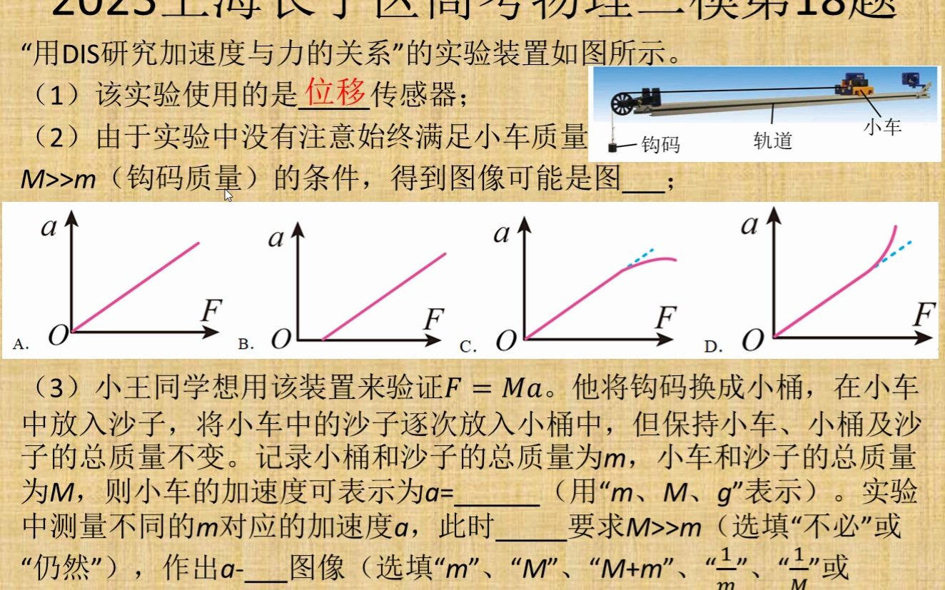【丁老师讲堂】第434期:牛顿第二定律的探究实验