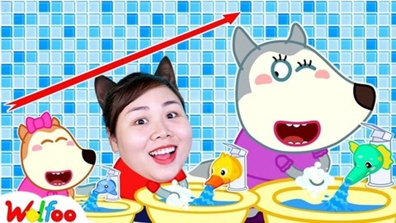 动画模仿秀:沃尔夫学会了饭前洗手,现实生活中的沃尔夫
