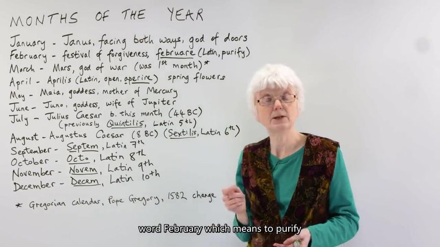 1-12月份的英语单词你懂,那你知道每个月份的单词背后的含义吗?
