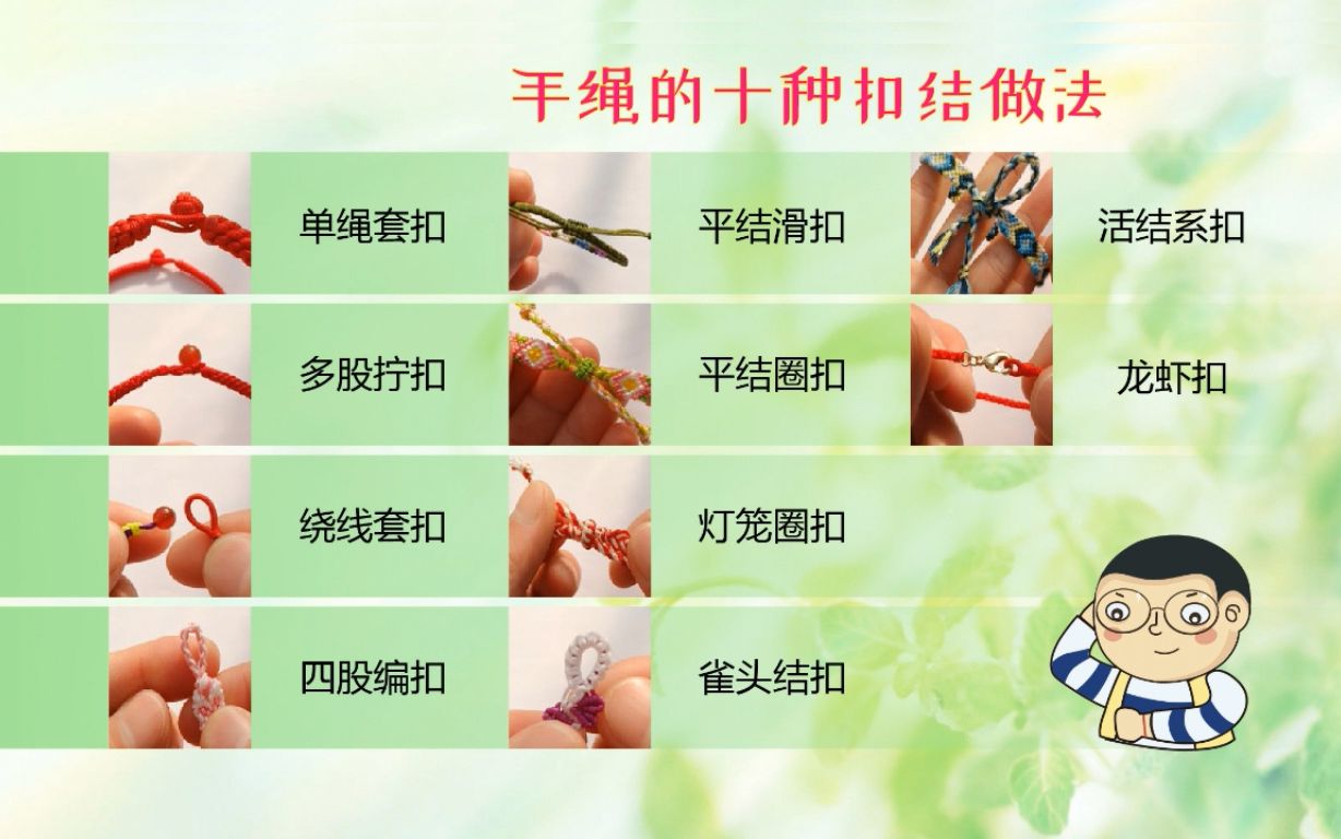 【炉火手工编绳】71-绳扣的10种编法 不含教程 抛砖引玉 仅供参考