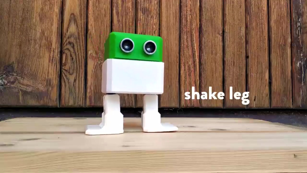 OTTO开源可编程互动机器人功能演示基于Arduino nano兼容图形化编程