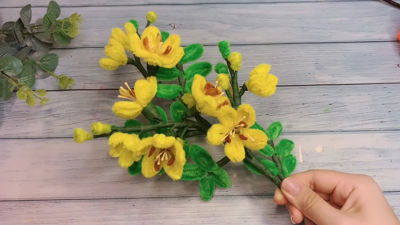 【DIY Simple Crafts】桂花扭扭棒花制作教程How to Make Pipe ...