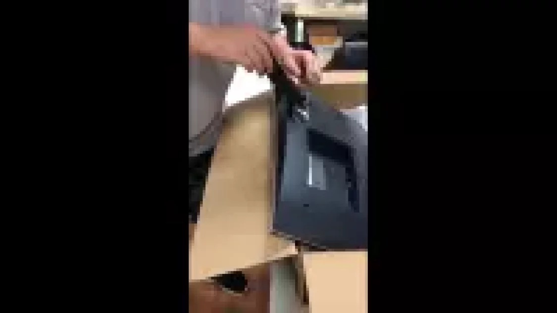 三星曲面显示器Y型底座拆机视频