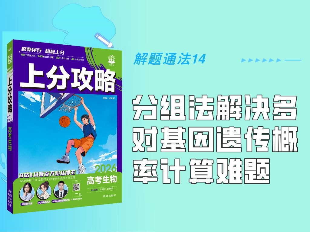 高考生物|解题通法14|分组法解决多对等位基因遗传概率计算难题