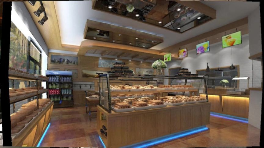 蛋糕店.面包店设计案例效果图
