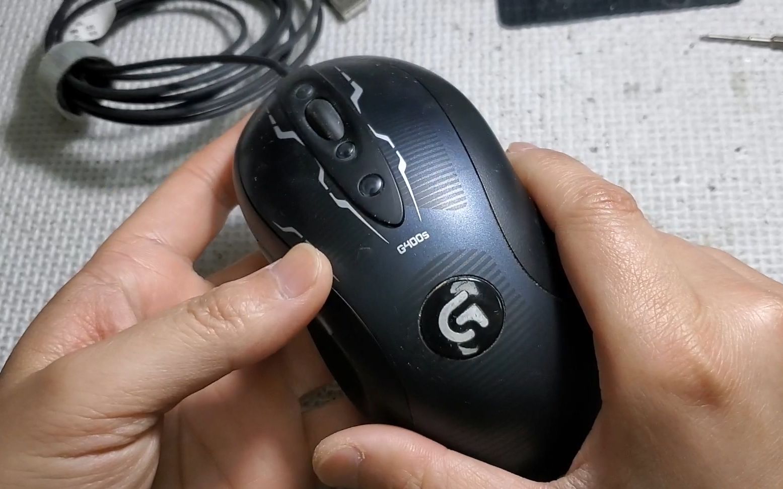 【帝亿电竞】罗技G400S&G400&MX518鼠标拆解及微动更换视频