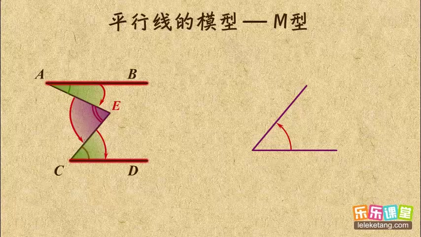 秒杀名师 初中数学七年级下册 平行线之M模型