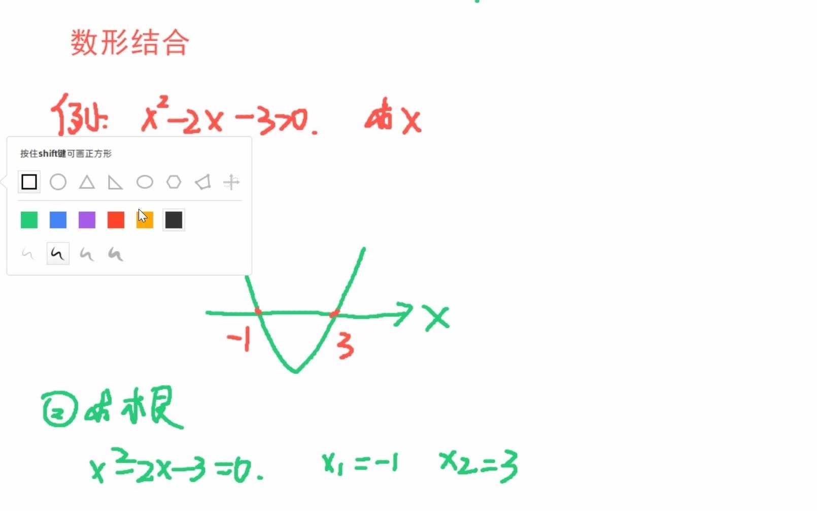 【高中数学】一元二次不等式简单解法