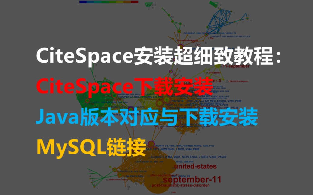 CiteSpace安装与MySQL链接教程(以5.8.R3为例)