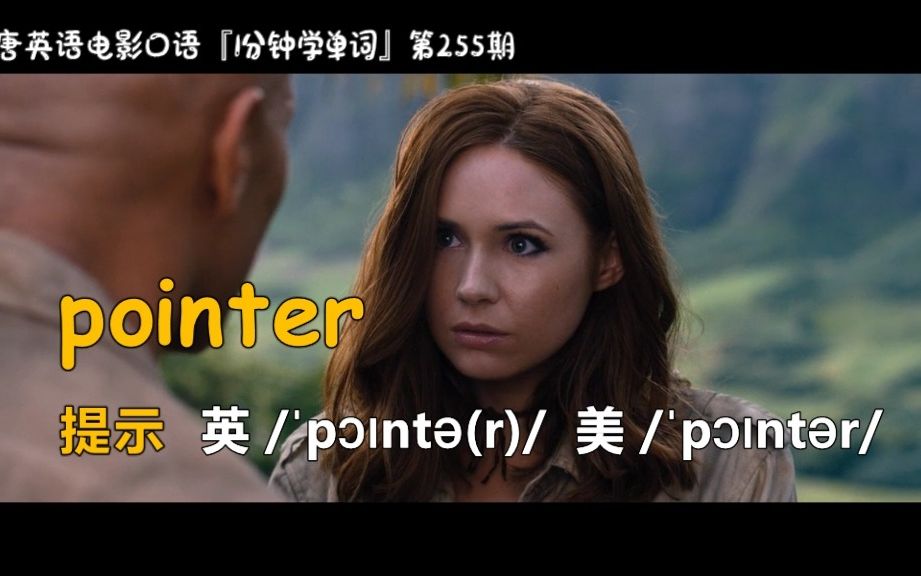 1分钟学单词第255期:pointer[提示]