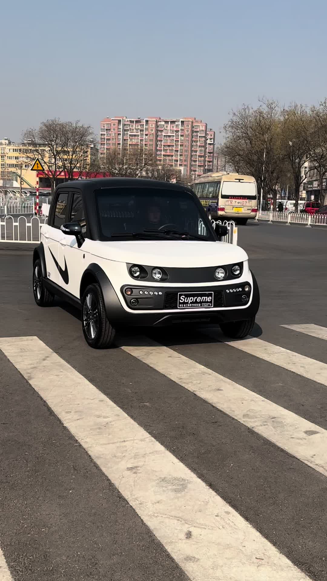 森地嘟嘟车,四门珍珠白装车河北出发!#森地网红嘟嘟车 #抖音汽车 #...