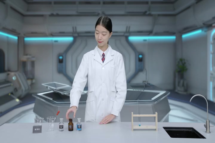 全新高清高中化学实验——硫酸铜溶液与氨水反应实验