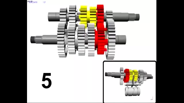 六档摩托车换挡动作展示