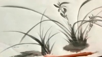 书法大师教你用毛笔画兰花,方法简单,民间的书法家也很厉害呀!