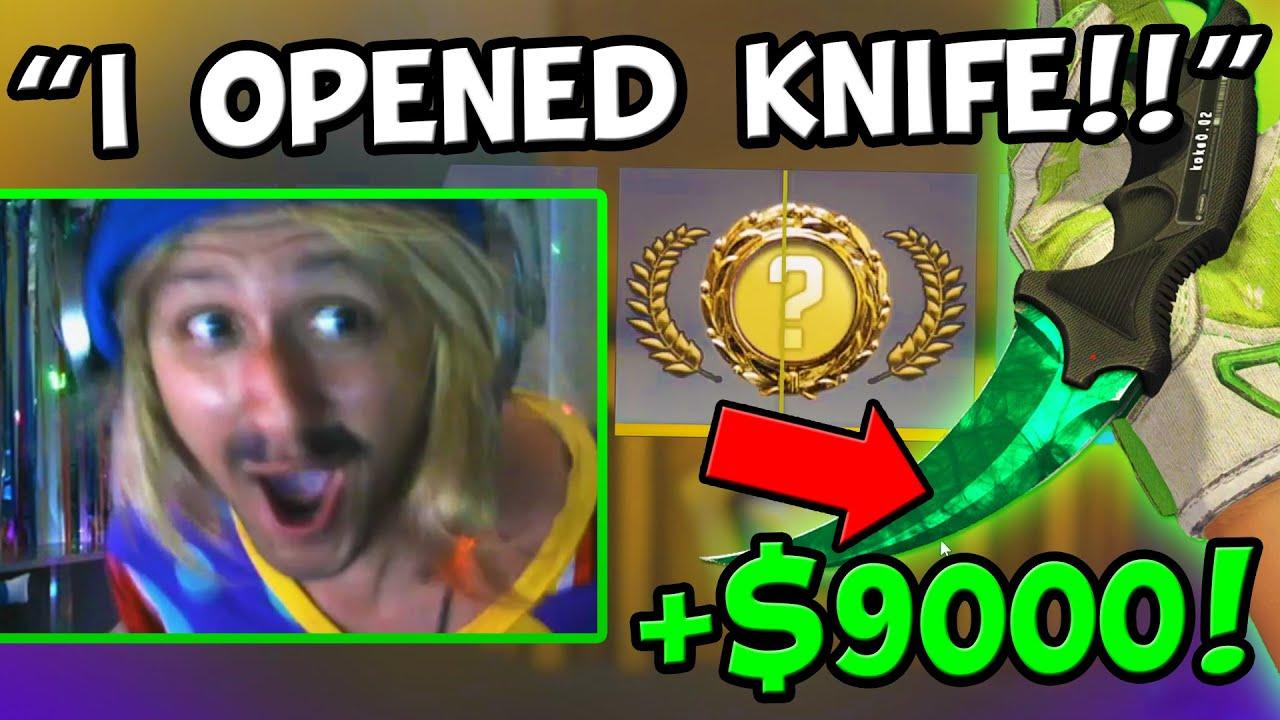 【CSGO】他开出价值超过$9,000的绿宝石刀! *WTF*