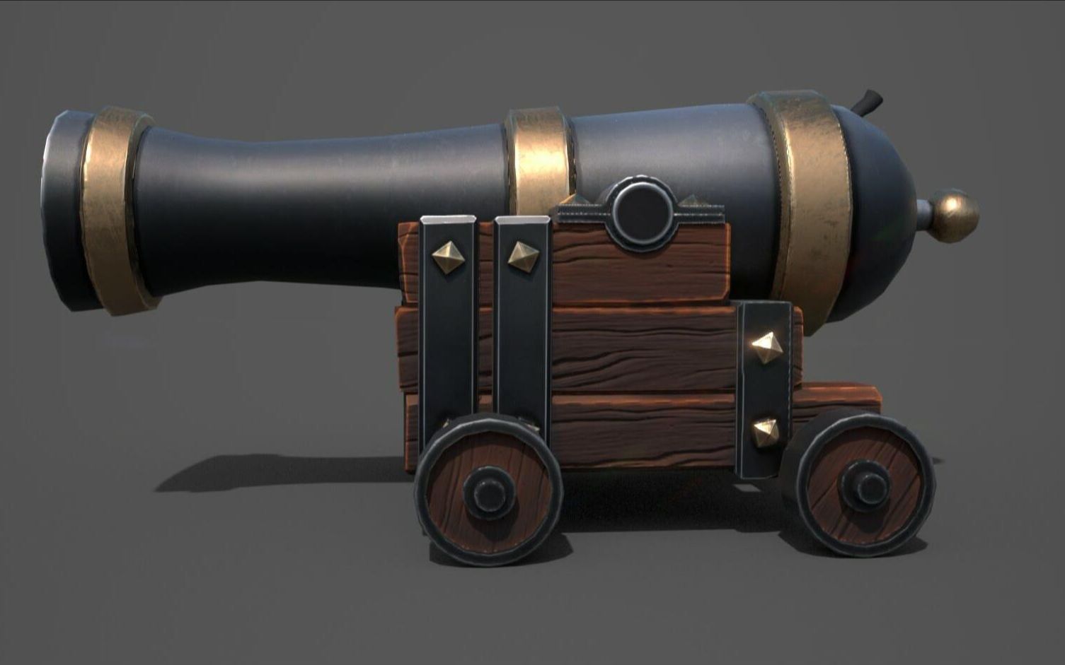 3Dmax简单的大炮模型制作过程详解