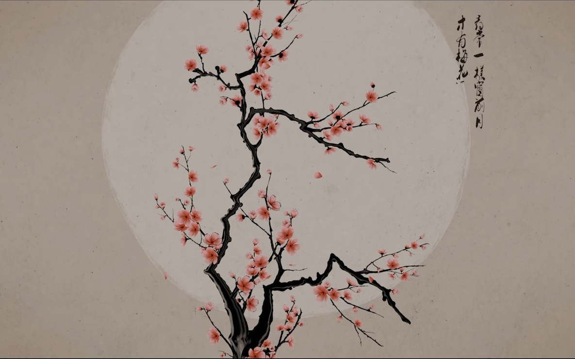 Blender国画风格《水墨场景》建模材质动画渲染全流程教学【六大...