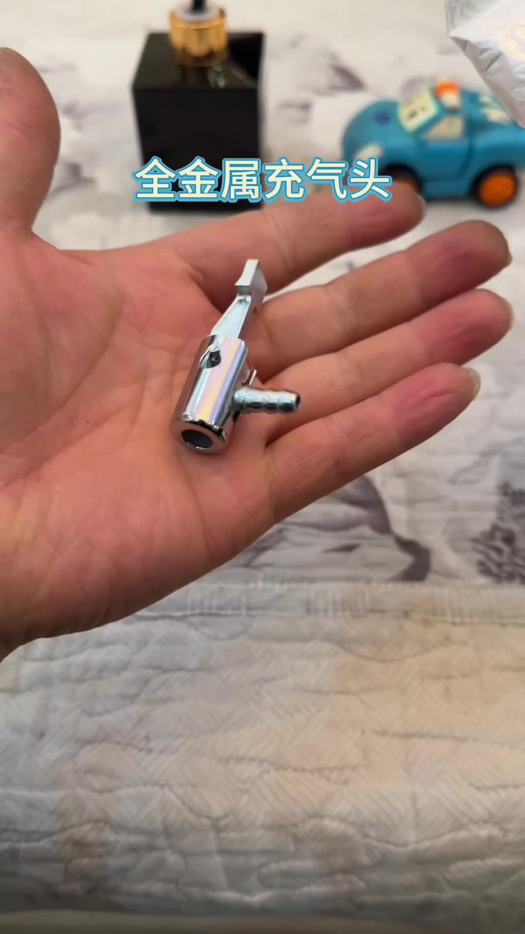全金属打气头,家里多种打气筒,充气泵都可使用,#电动车 #充气头 #打气...