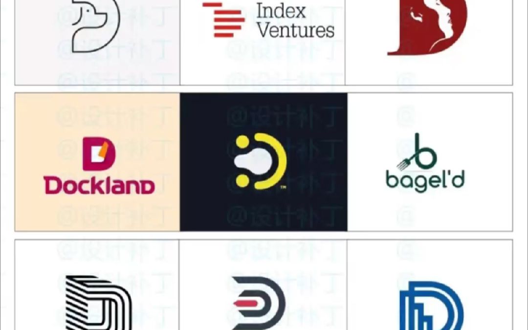 字母D元素logo设计