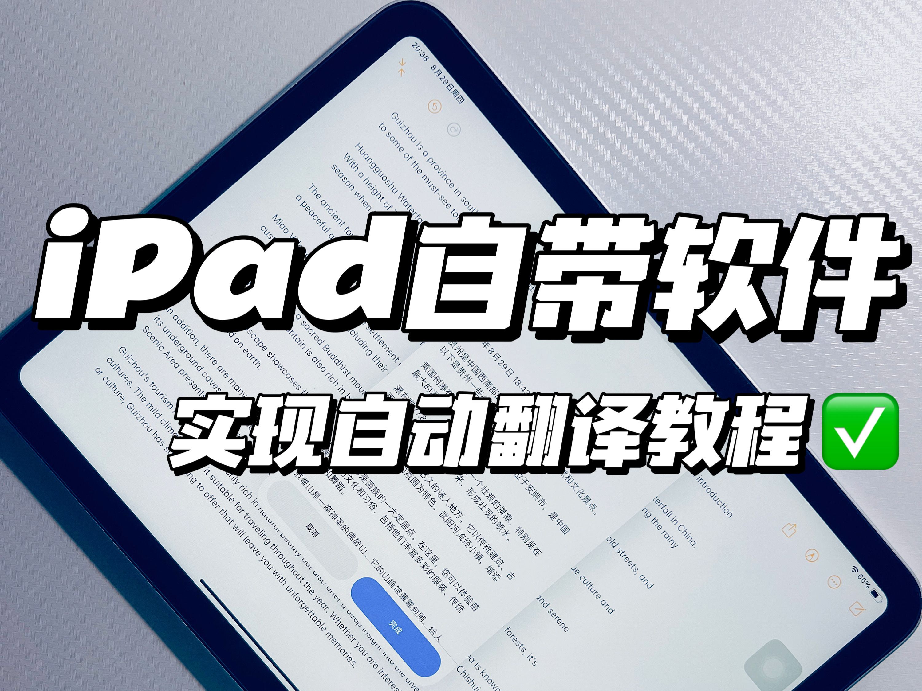 Pad自带软件❗️一分钟实现自动翻译教程✅