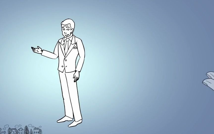 表情丰富的卡通人物企业宣传