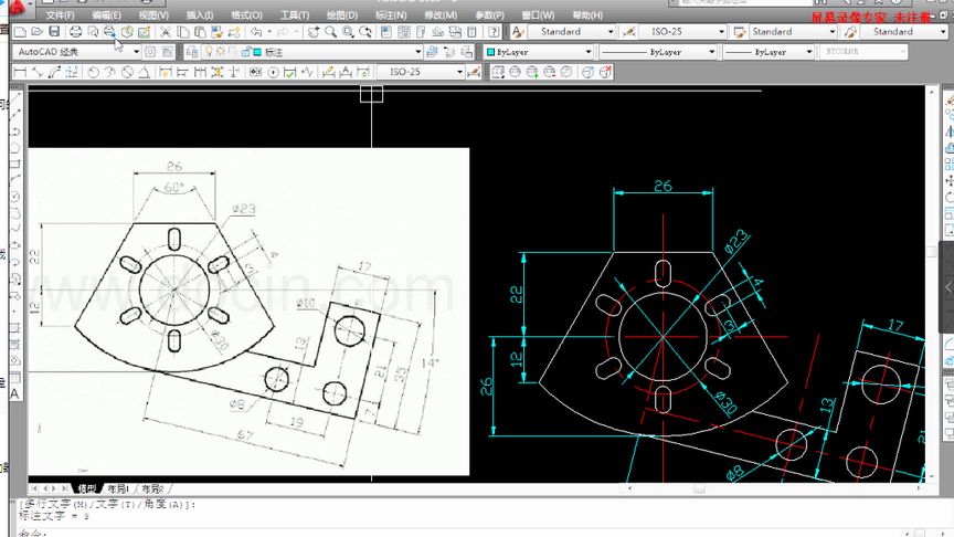 19、CAD画图实例教学视频
