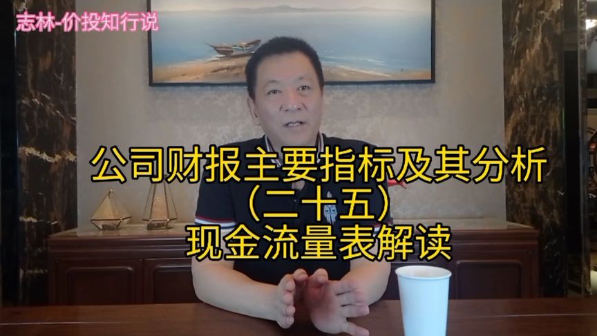 公司财报主要指标及其分析(二十五)现金流量表解读