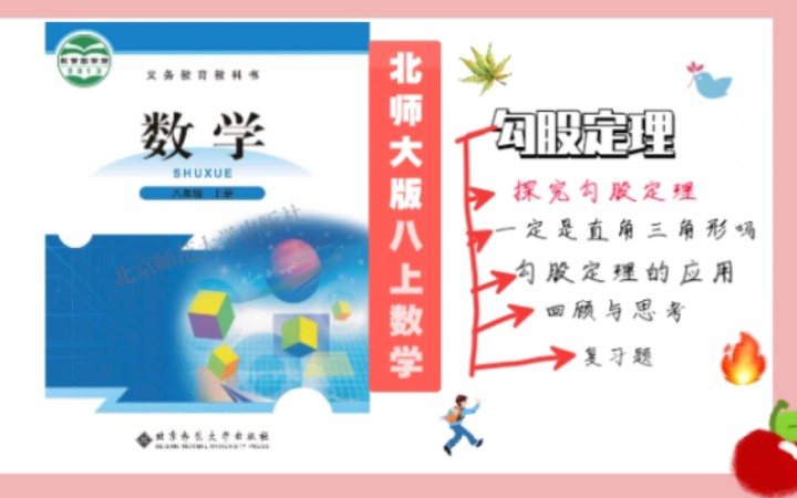 北师大版八年级上数学第一章勾股定理之探究勾股定理中的漫话勾股世界