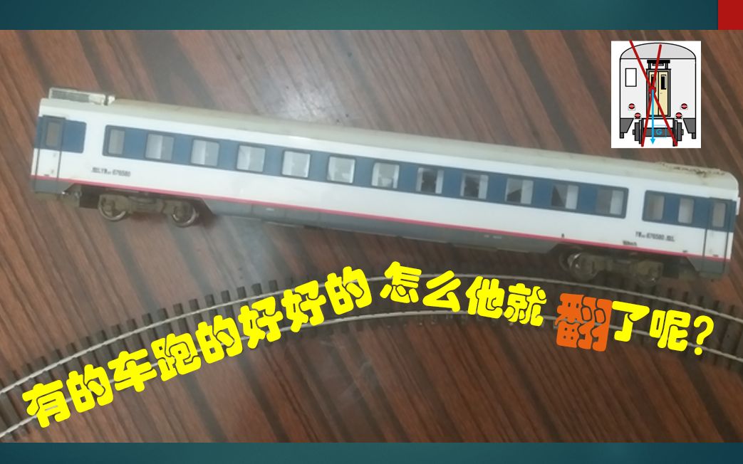 #1《火车模型学物理系列》:有的车跑的好好的,怎么它就翻了呢