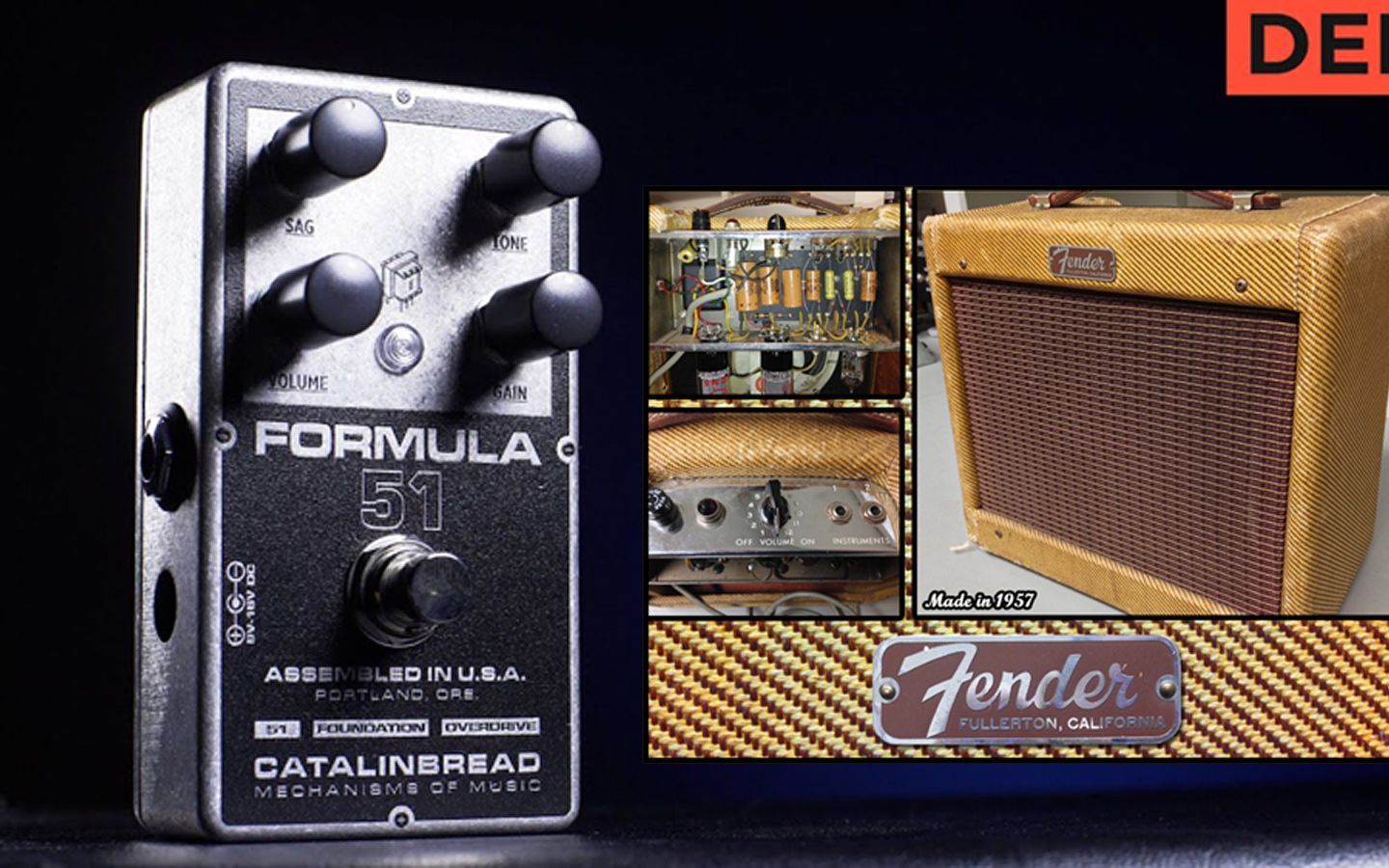 ...Catalinbread - Formula 51 经典Fender Tweed Champ模拟单块效果器