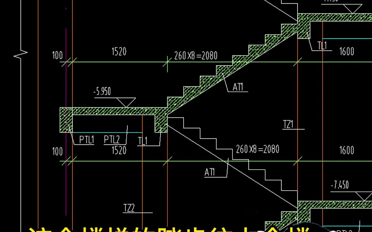 楼梯图纸,楼梯验收规范,楼梯净高,楼梯建筑面积计算.mp4