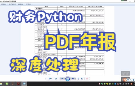 财务Python|自动提取PDF年报中的合并资产负债表