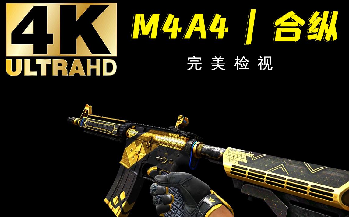 【4K】【CSGO】M4A4 | 合纵 全亮度最高画质完美检视_电子竞技...