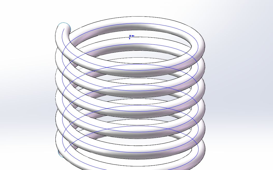 solidworks快速画出弹簧
