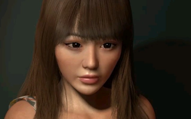 VAM制作的虚拟人物。