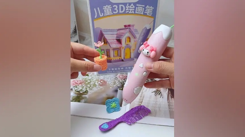 可以在空中作画的3D打印笔,想要什么自己画出来