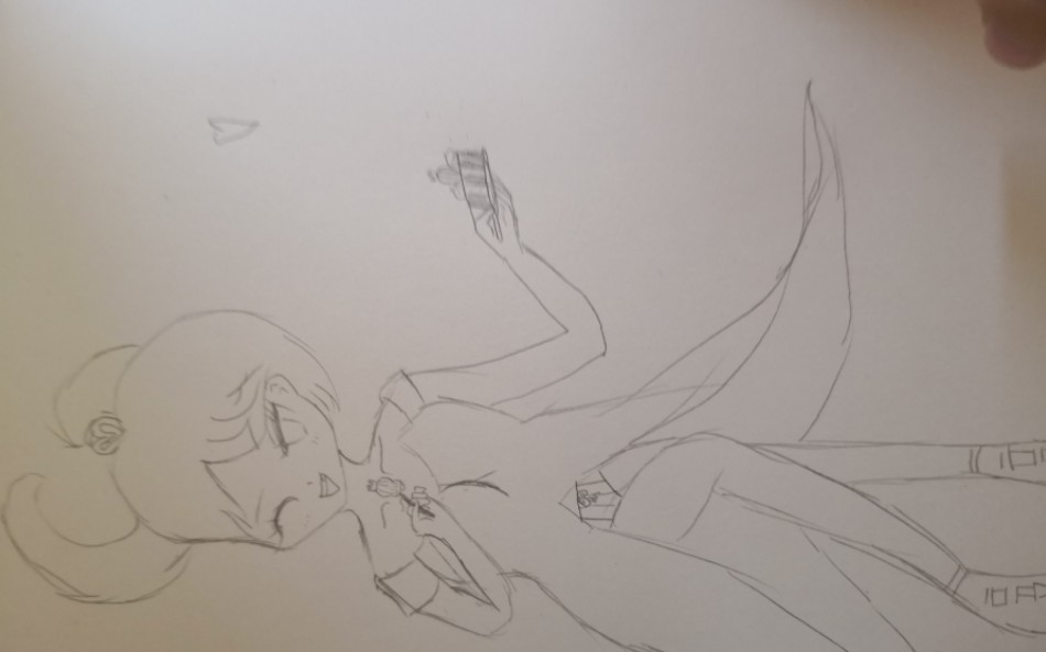 一个三年级小学生画的漫画,有大神的画,请指教呀(・◇・)