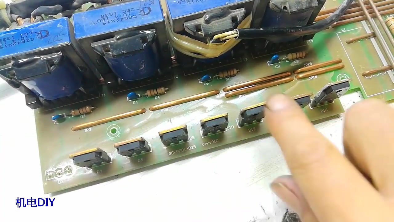 气保焊机大功率二极管与保护电路