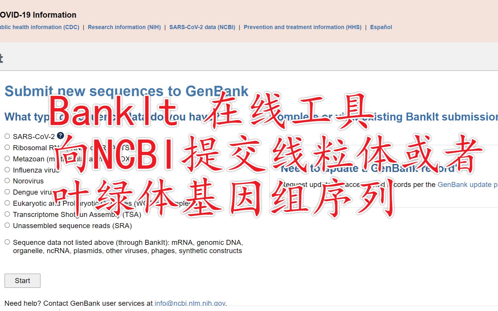 生物信息学入门~向NCBI提交叶绿体或者线粒体基因组序列