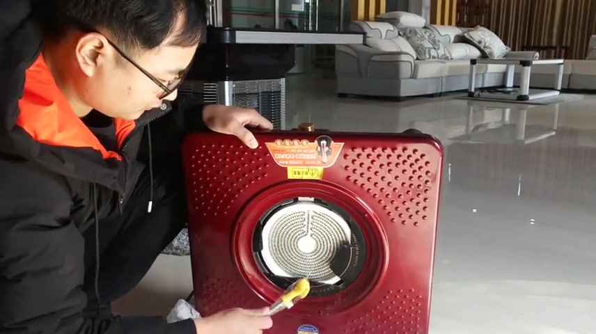 三元光电电暖器玻璃面板更换维修流程