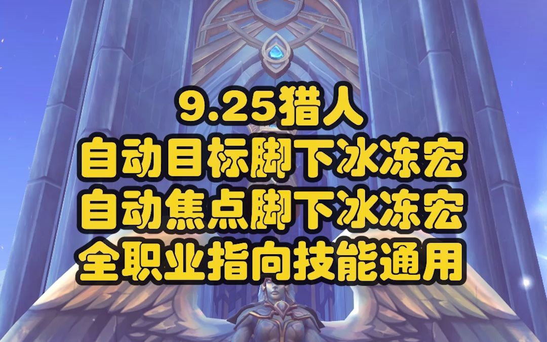 魔兽世界 9.25 猎人自动目标 焦点脚下冰冻宏 全职业自动焦点目标 无需...
